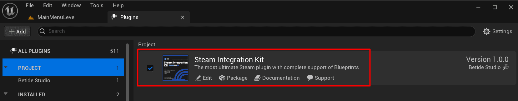Plugin Installation – Betide Studio